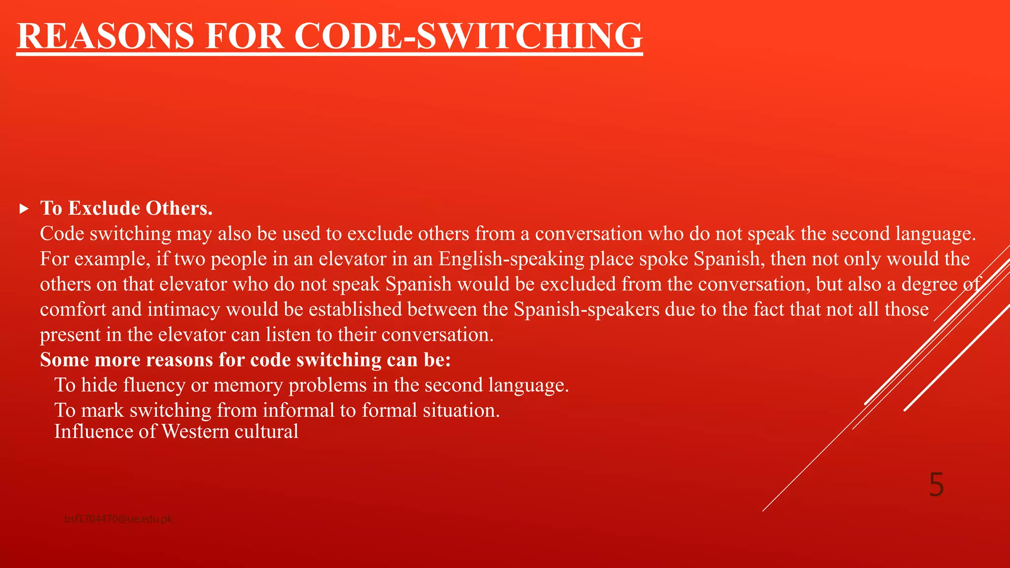 Code switching | PPTX