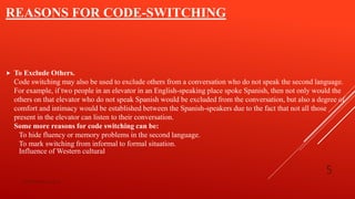Code switching | PPTX