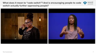 Prescriptive & Descriptive Language, and Code Switching | PPT