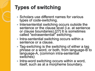 Code switcing (1) | PPTX
