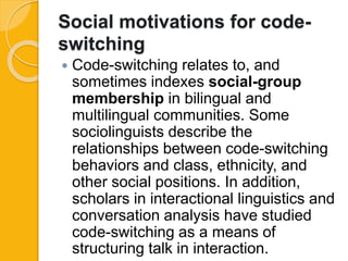 Code switcing (1) | PPTX