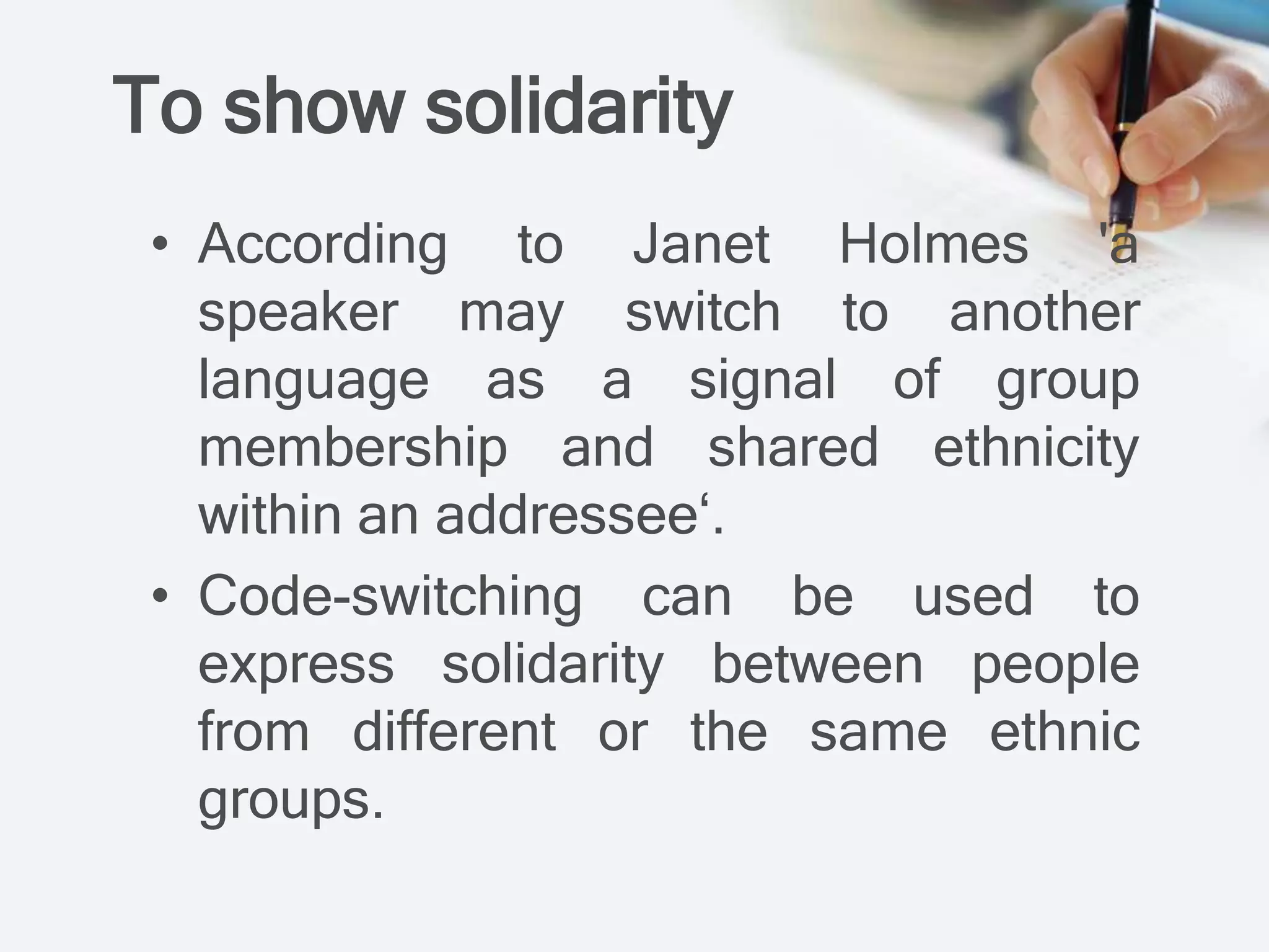 Code switching & code mixing | PPTX