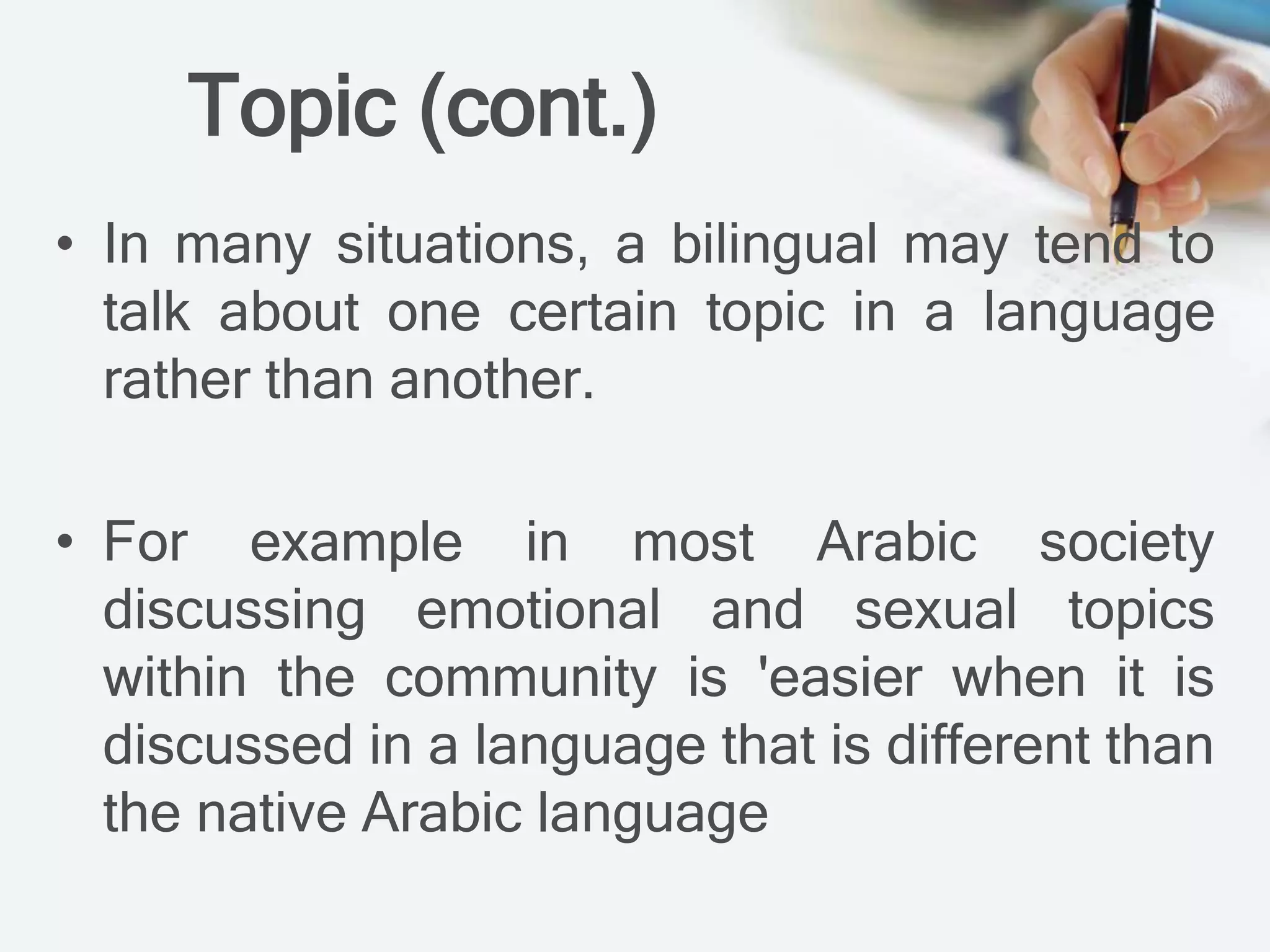 Code switching & code mixing | PPTX