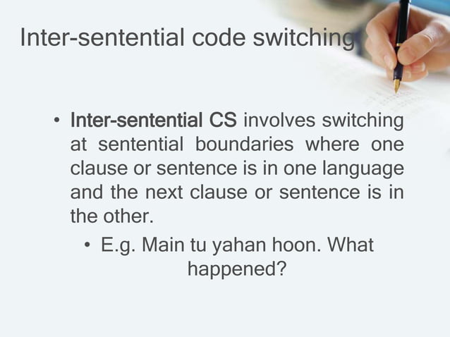 Code switching & code mixing | PPTX