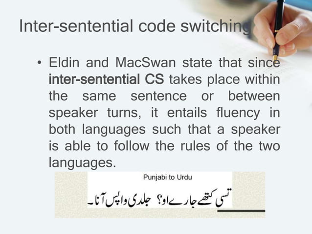 Code switching & code mixing | PPTX