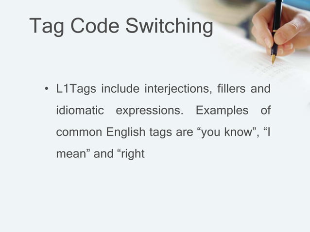 Code switching & code mixing | PPTX