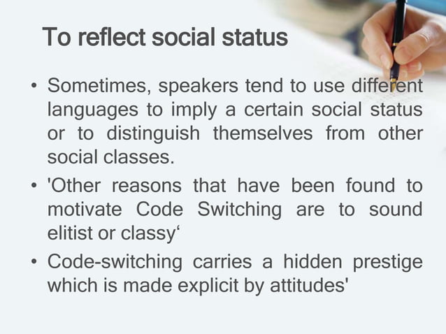 Code switching & code mixing | PPTX