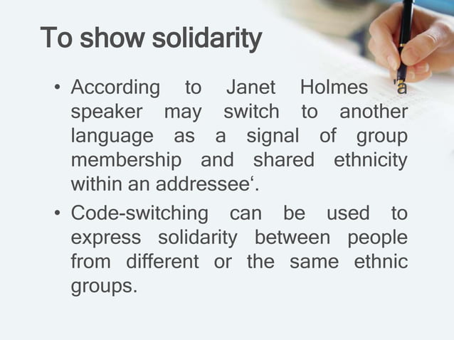 Code switching & code mixing | PPTX