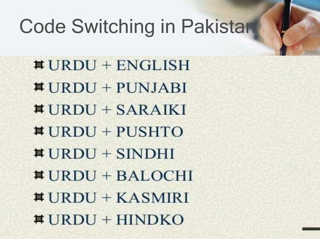 Code switching & code mixing | PPTX