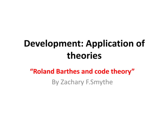Code theory | PPTX