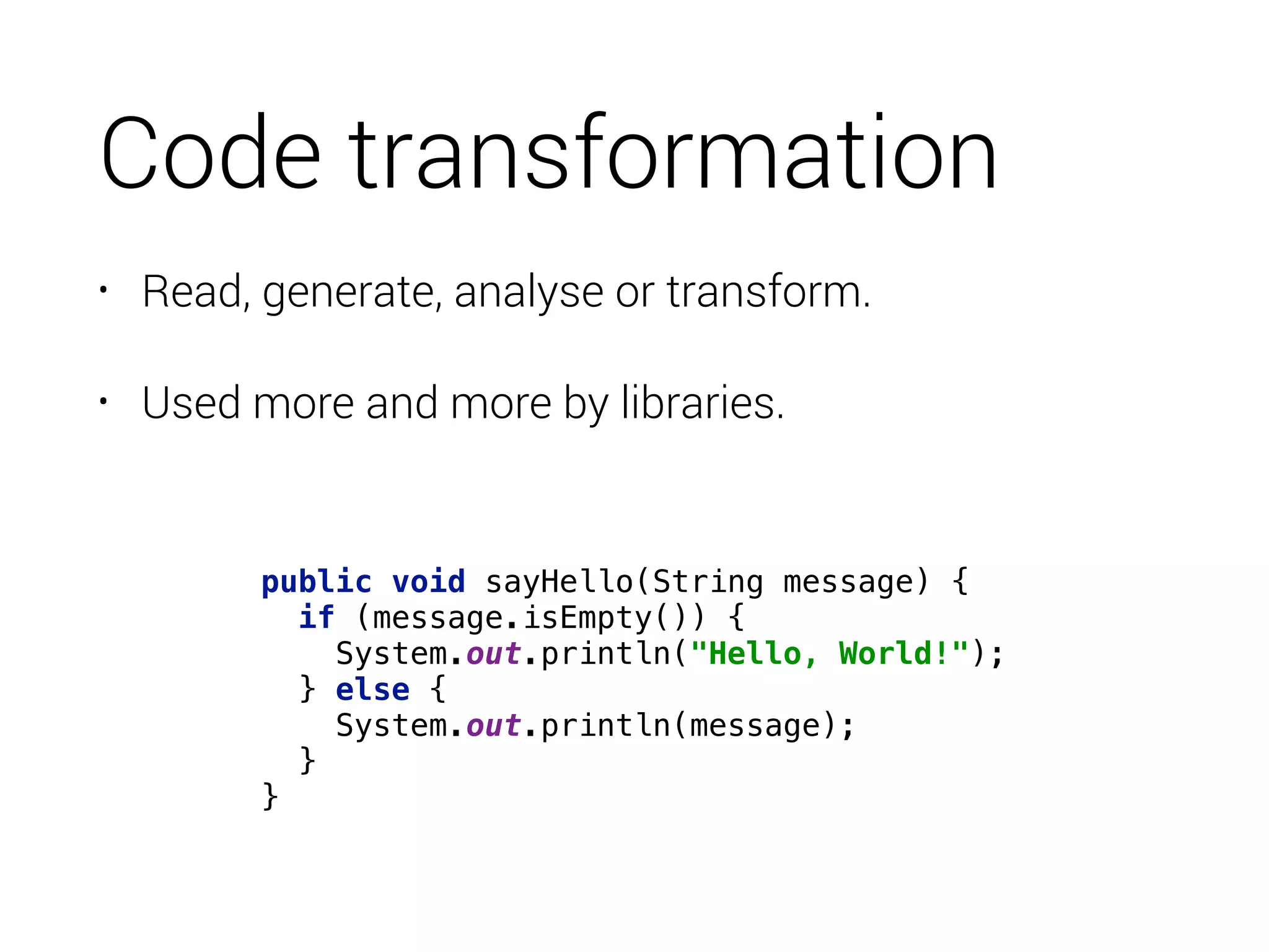 Code transformation With Spoon | PDF | Programming Languages | Computing