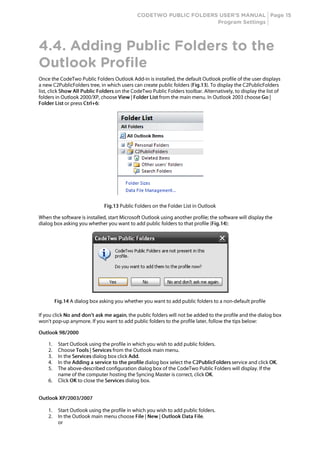 Codetwo public folders users manual - Share Outlook Calendars, Contacts ...
