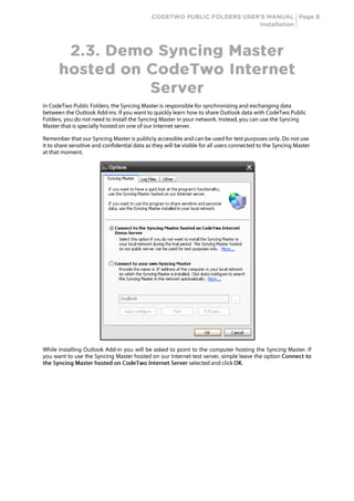 Codetwo public folders users manual - Share Outlook Calendars, Contacts ...
