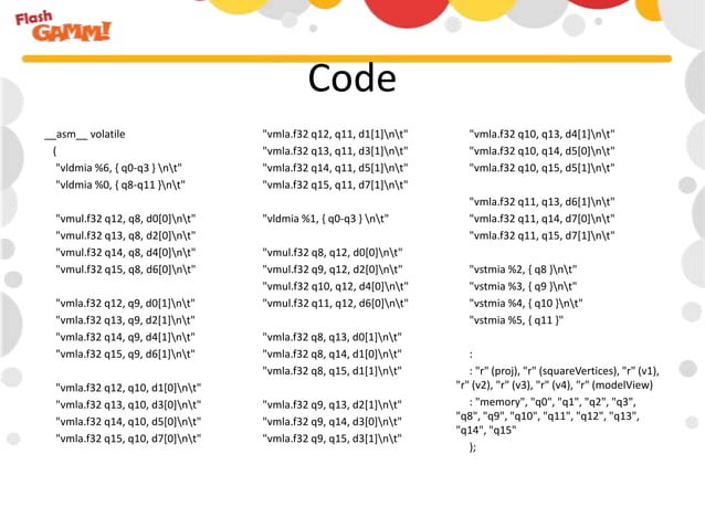 Code vectorization for mobile devices | PPT
