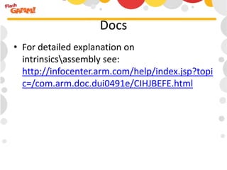 Code vectorization for mobile devices | PPT