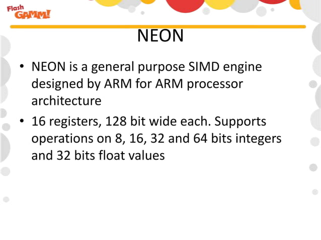Code vectorization for mobile devices | PPT