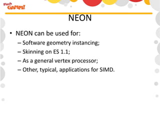 Code vectorization for mobile devices | PPT