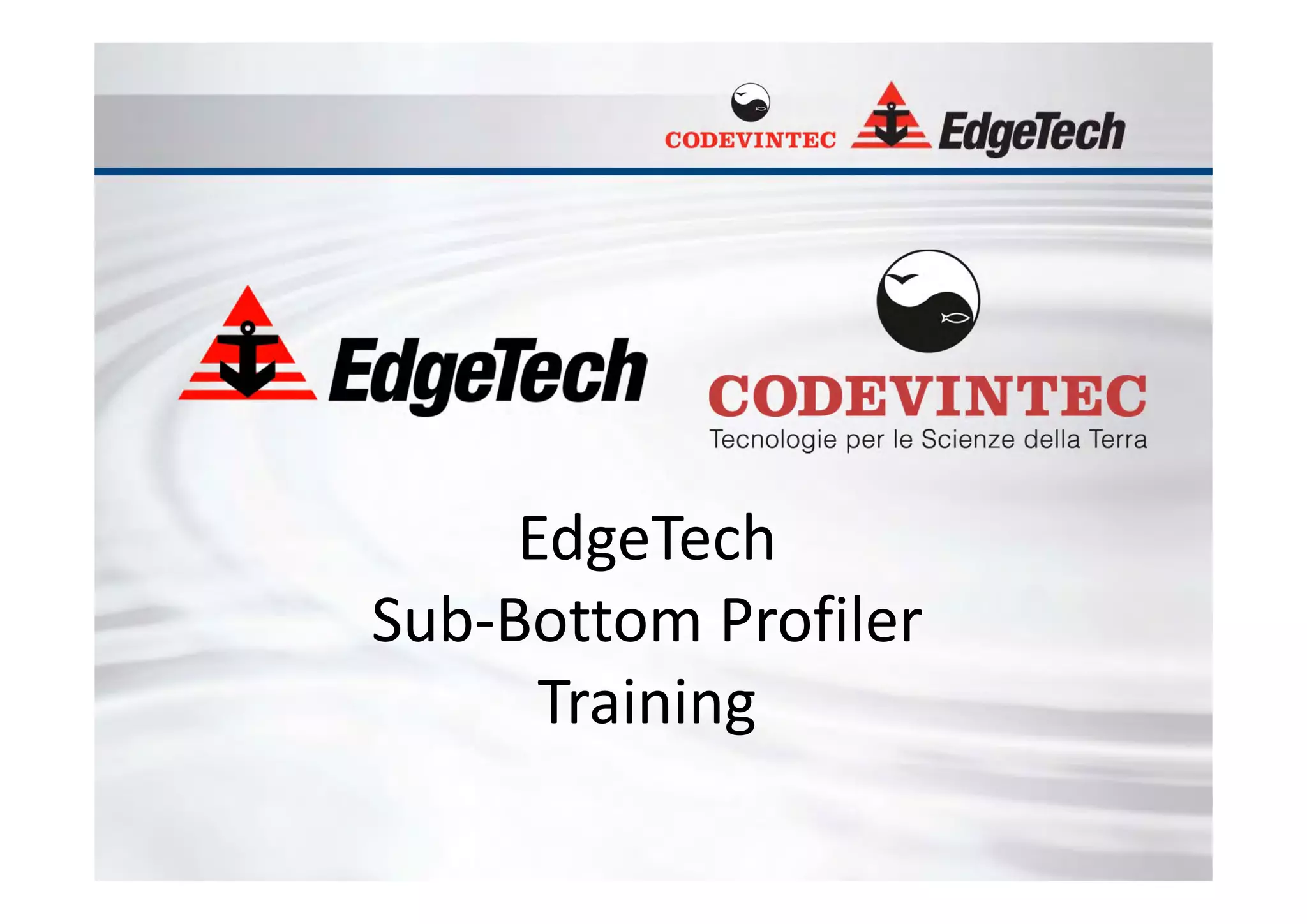 SubBottom Profiler training | PDF