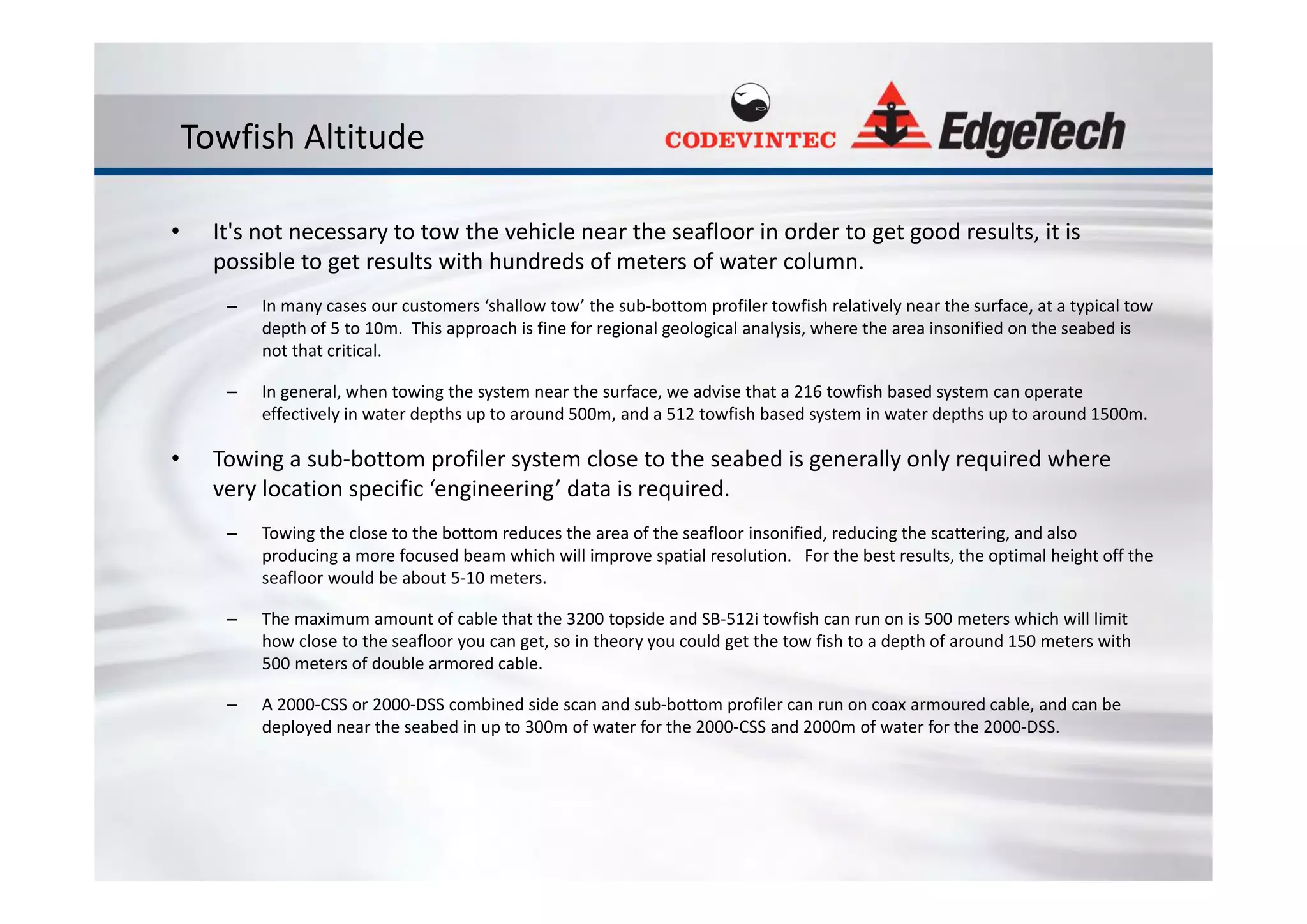 SubBottom Profiler training | PDF