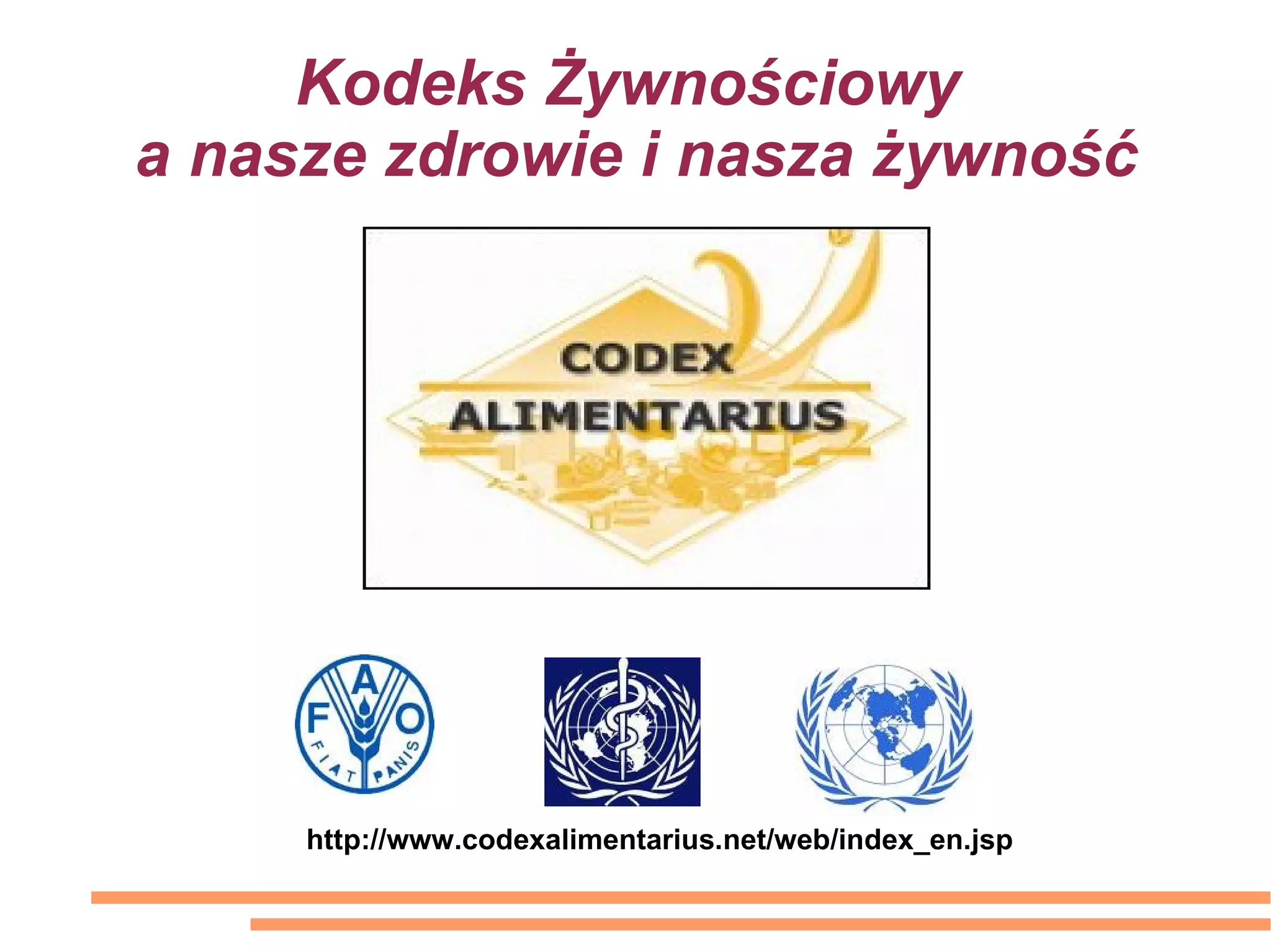 Codex Alimentarius | PPT