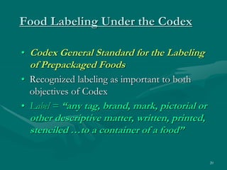 Codex Alimentarius.ppt