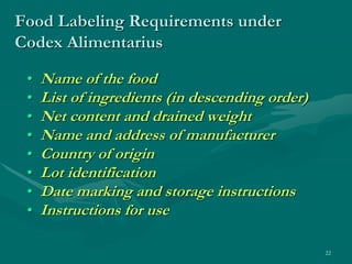 Codex Alimentarius.ppt