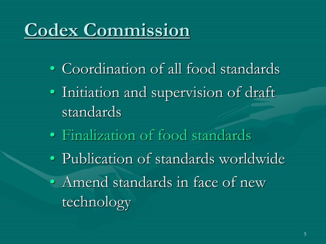 Codex Alimentarius.ppt