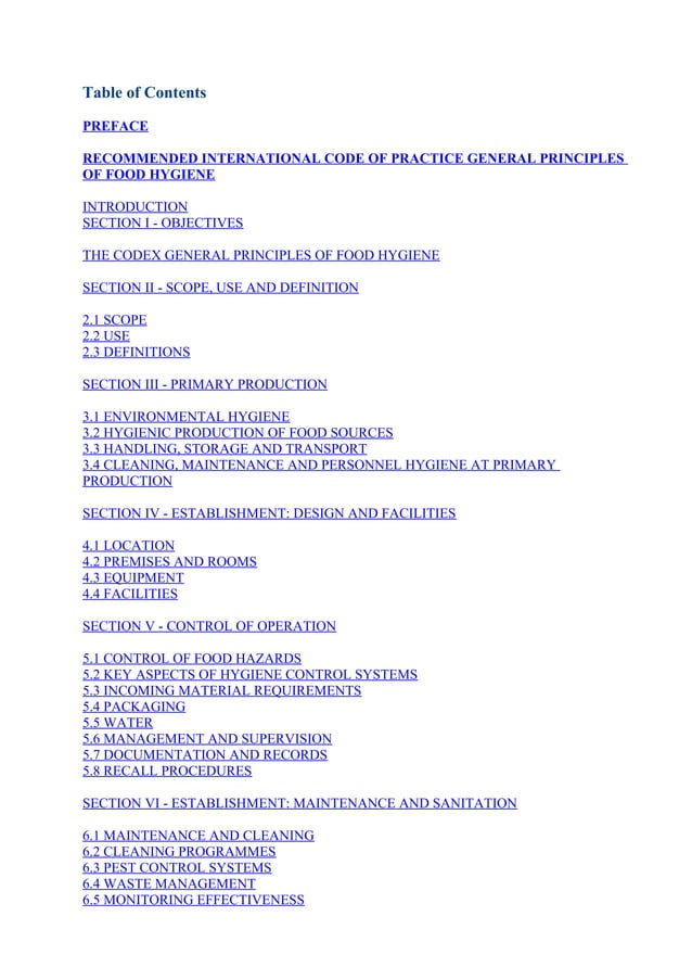 Codex alimentarius food hygiene - basic texts - second edi | DOC