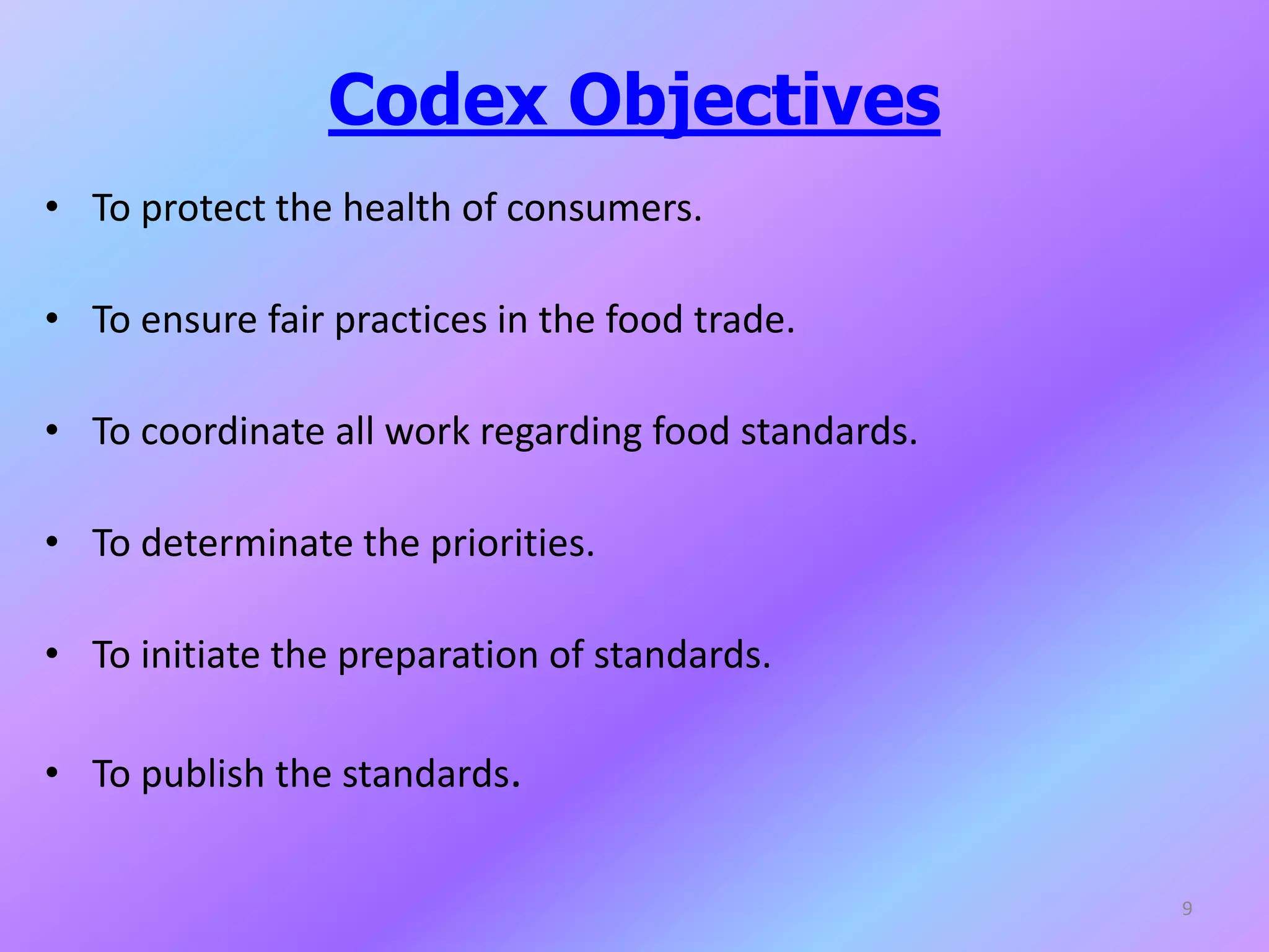 Codex alimentarius - food standard by mahboob khan | PPTX