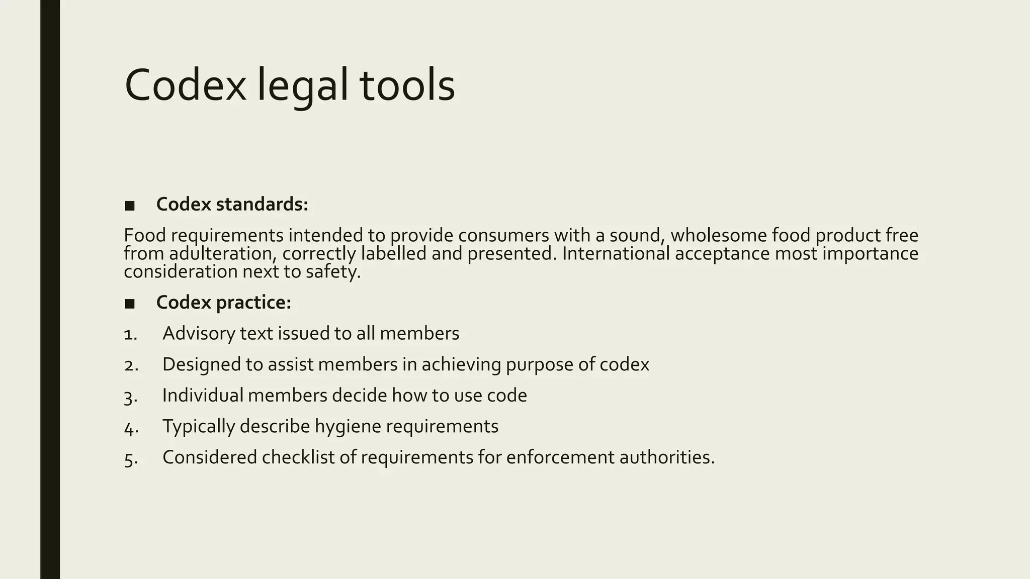 Codex Alimentarius commission | PPTX