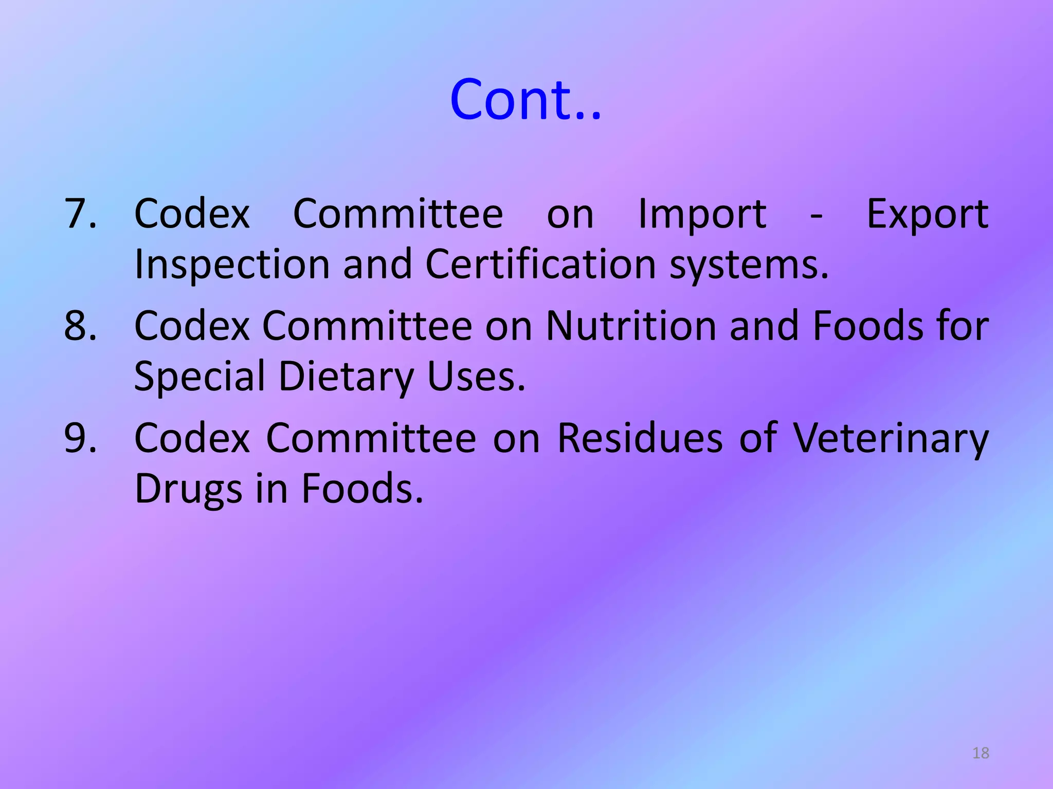 Codex alimentarius ppt | PPTX