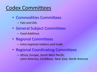 Codex alimentarius ppt | PPTX