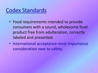 Codex alimentarius ppt | PPTX