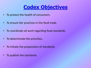 Codex alimentarius ppt | PPTX