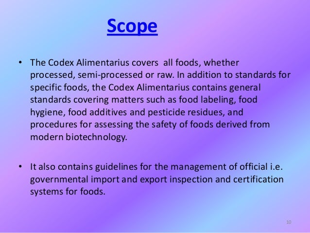 Codex alimentarius ppt