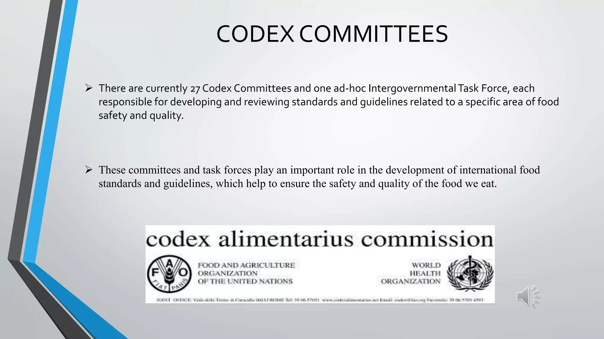 CODEX ALIMENTARIUS PPT..pptx | Digestive Disorders | Diseases and ...