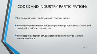 CODEX ALIMENTARIUS PPT..pptx | Digestive Disorders | Diseases and ...