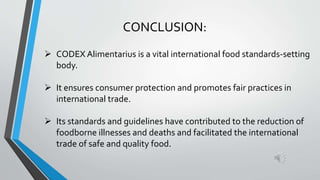 CODEX ALIMENTARIUS PPT..pptx | Digestive Disorders | Diseases and Conditions