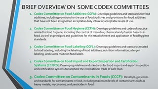 CODEX ALIMENTARIUS PPT..pptx | Digestive Disorders | Diseases and ...