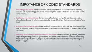 CODEX ALIMENTARIUS PPT..pptx | Digestive Disorders | Diseases and ...