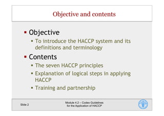 CODEX Guidelines for the Application of HACCP | PDF | Science