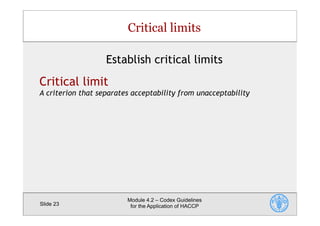 CODEX Guidelines for the Application of HACCP | PDF