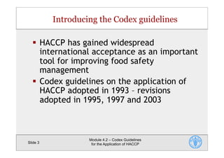 CODEX Guidelines for the Application of HACCP | PDF | Science