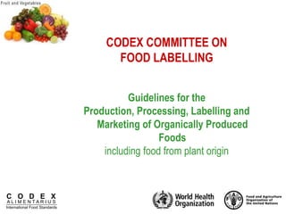 Codex Overview UNECE Codex Power Point Presentation | PPT