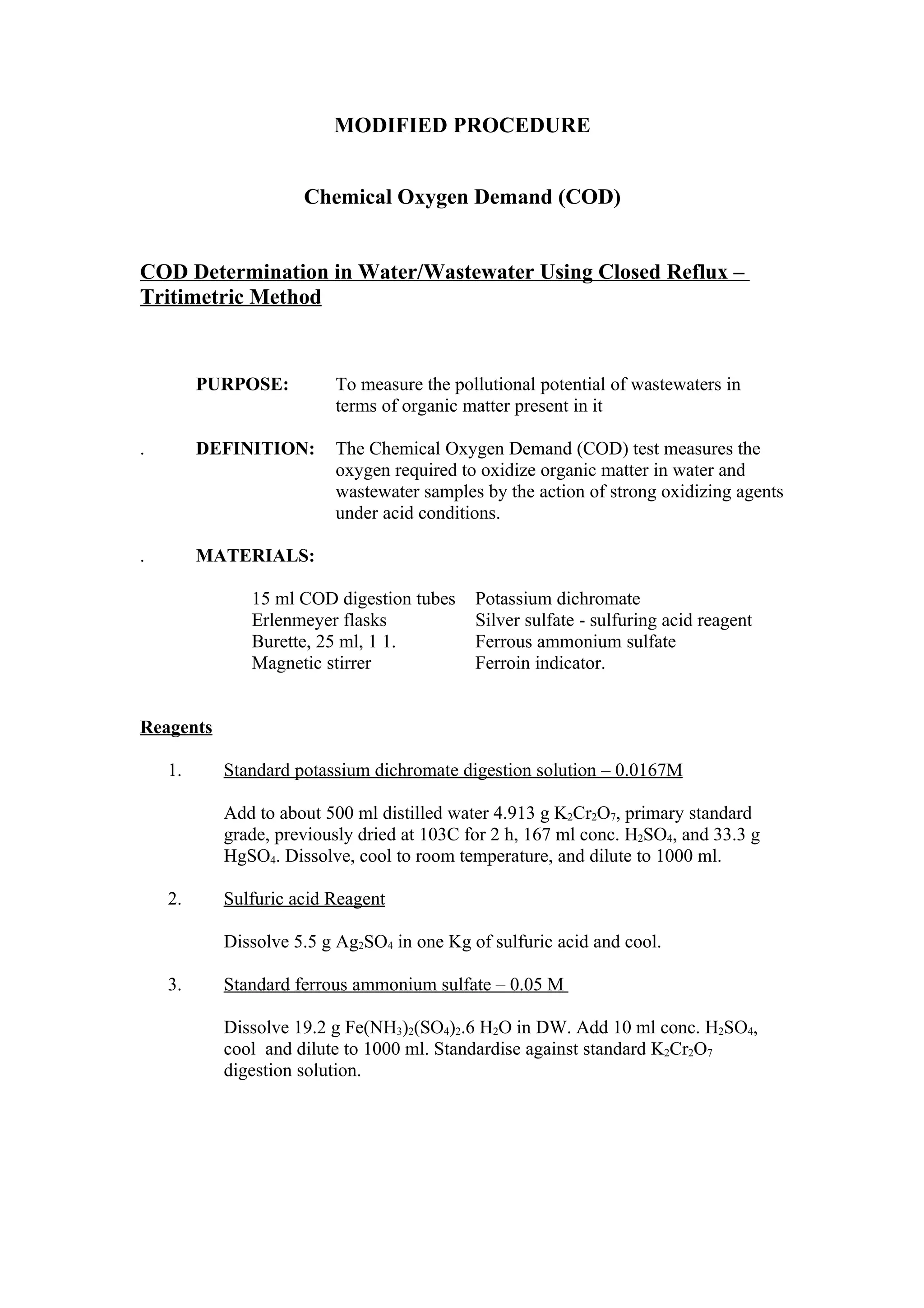 Cod Experiment | DOC