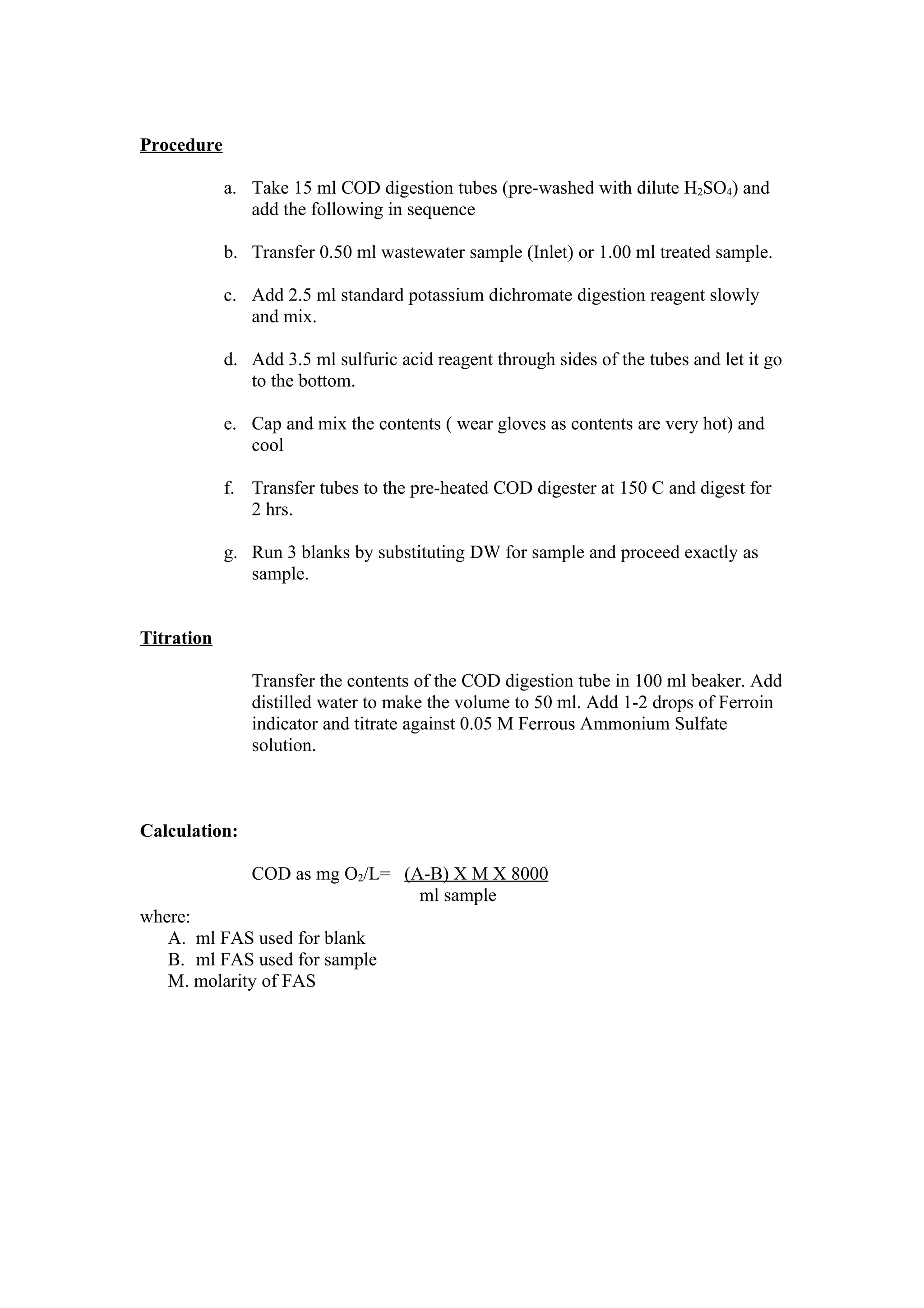 Cod Experiment | DOC