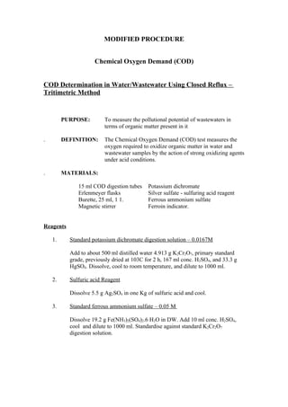 Cod Experiment | DOC