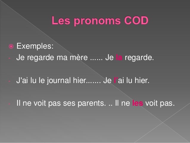 Cod explication