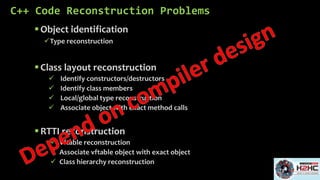 HexRaysCodeXplorer: object oriented RE for fun and profit | PDF