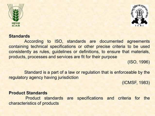 Codex standards for meat and meat products | PPTX | Food & Drink